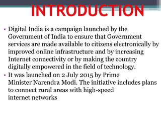 Digital india Presentation | PPTX