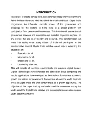 Digital india | DOC | Internet | Computing