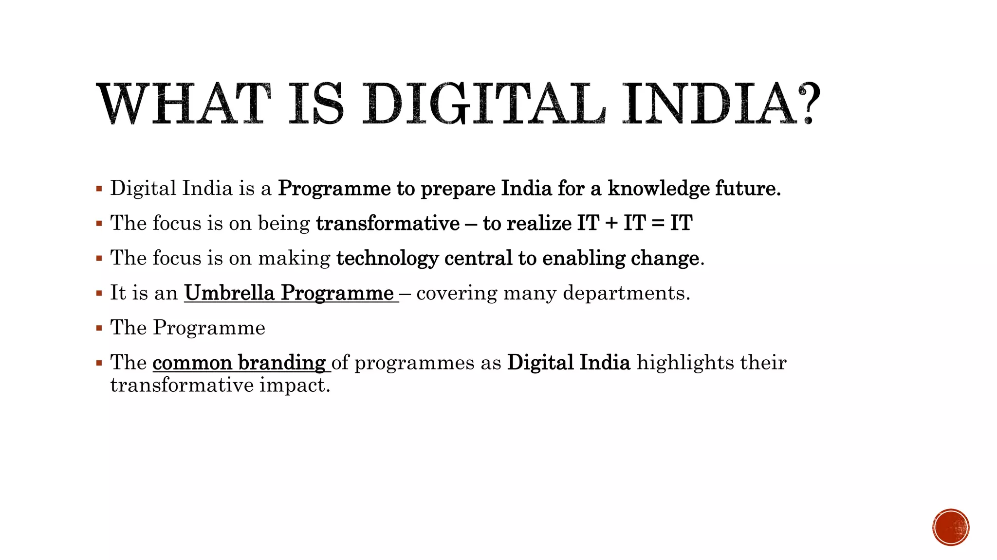 Digital india and its pillars | PPT