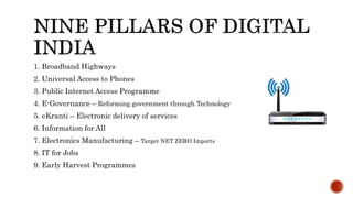 Digital india and its pillars | PPTX