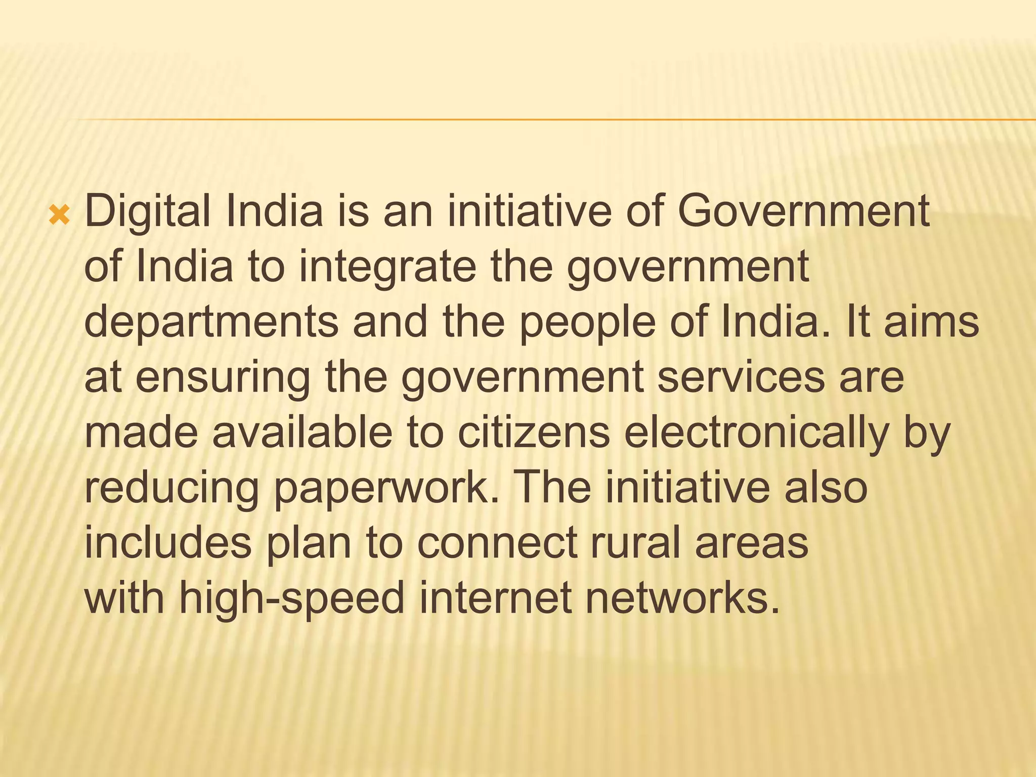 Digital India program and how it helps in the educational sector | PPT
