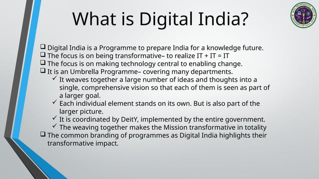Digital India Project 2024 Digital India Project | PPT