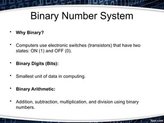 DIGITAL INFORMATIONS AND NUMBERS SYSTEMS | PPT