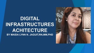 DIGITAL INFRASTRUCTURES ARCHITECTURE BY MA'AM MAIDA LYNN N. JAGUIT,RN,MM,PHD.pptx