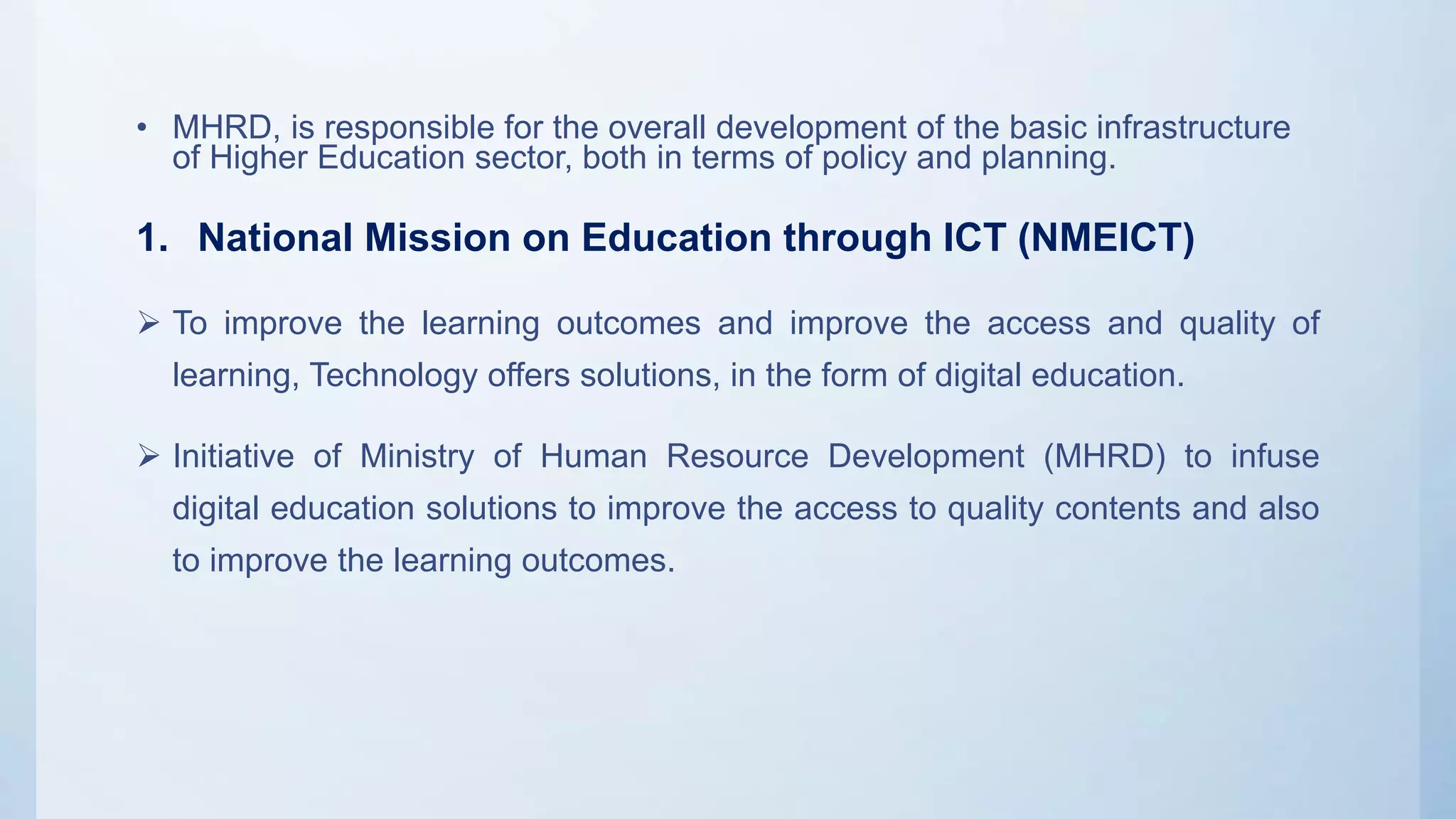 Digital initiatives in higher education | PPTX