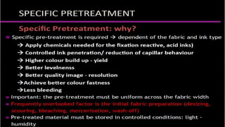 Digital ink formulations for the fabric printing (future of the textile processing) | PPTX