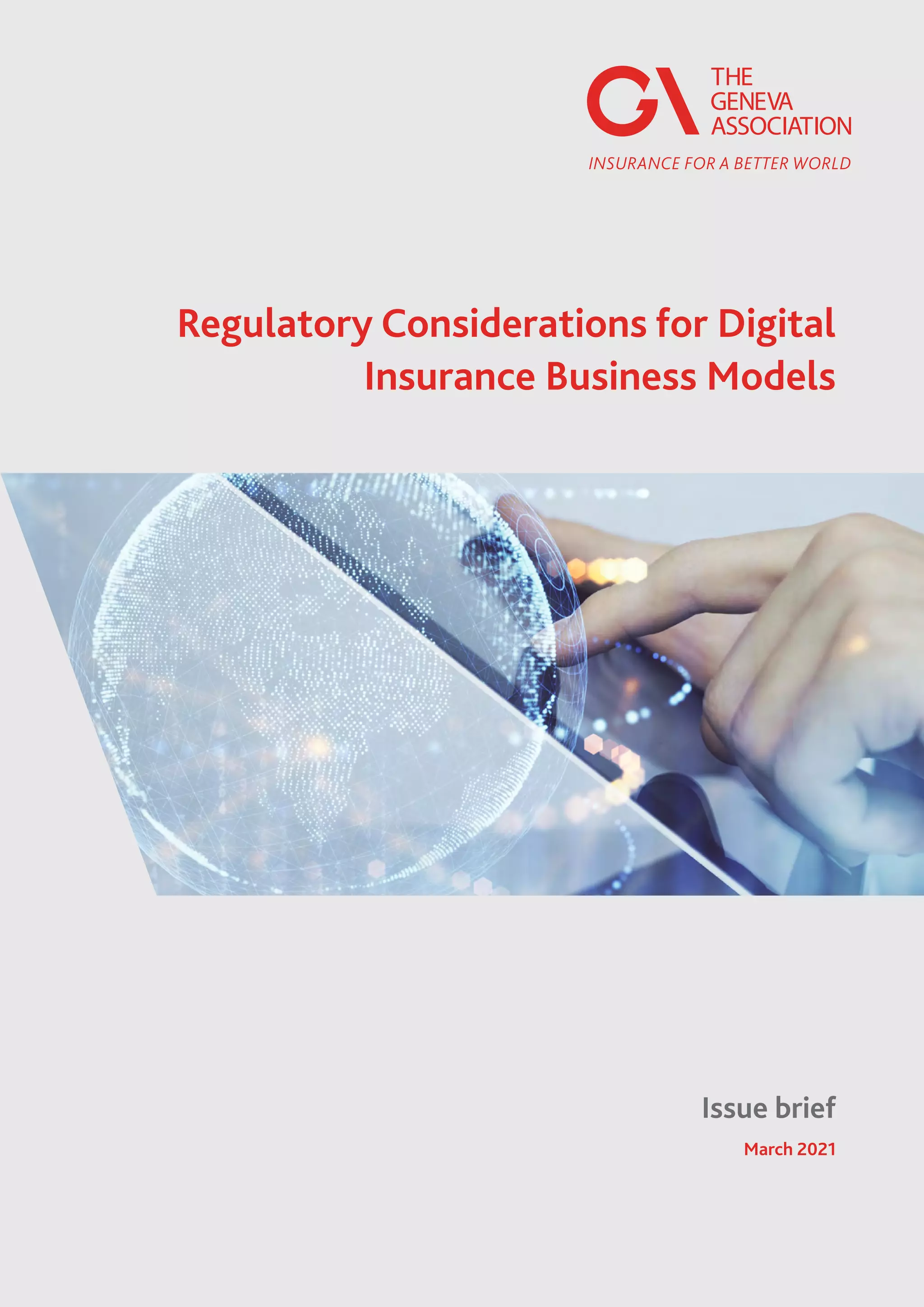 Regulatory Considerations for Digital Insurance Business Models | PDF