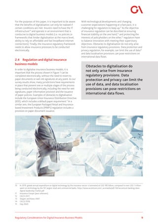 Regulatory Considerations for Digital Insurance Business Models | PDF