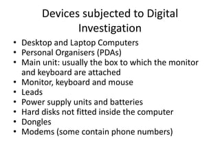 Digital investigation | PPTX