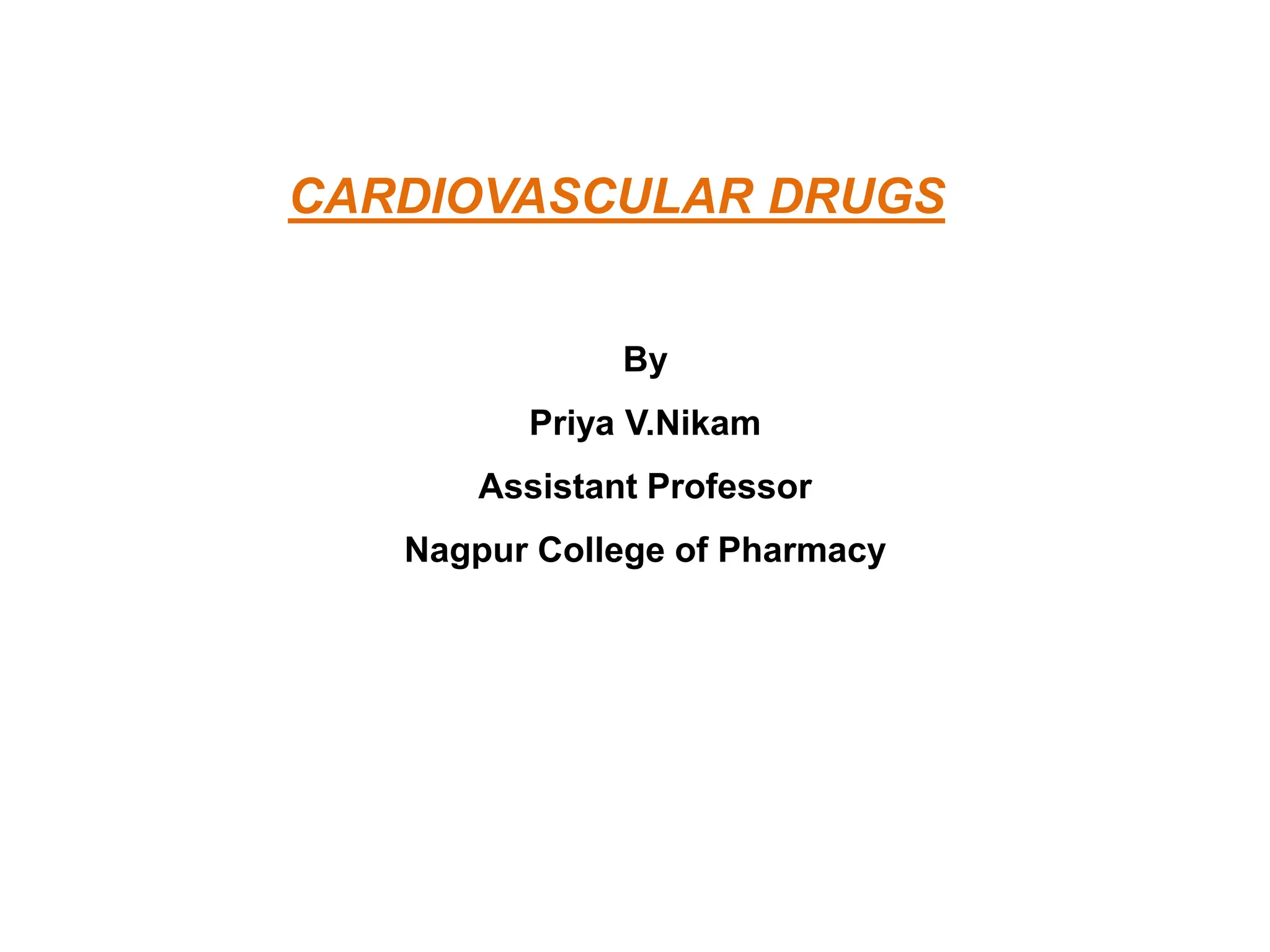 Cardiovascular Diseases ( Digitalis ) | PPTX