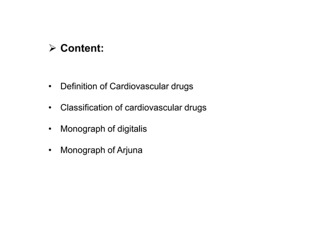 Cardiovascular Diseases ( Digitalis ) | PPTX | Heart and Cardiovascular Diseases | Diseases and ...