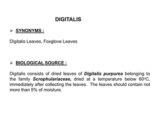 Cardiovascular Diseases ( Digitalis ) | PPTX