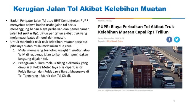 Digitalisasi penanggulangan ODOL (Over Dimension Over Load) | PDF