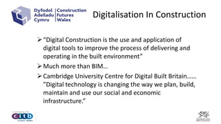 Construction Futures Wales - Digitalisation Workshop | PPT