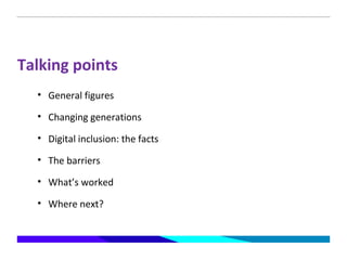 Digital inclusion & older people | PPT