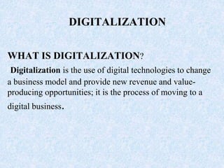 Digitalisation presentation | PPTX