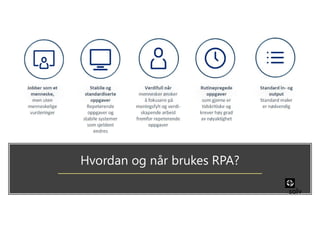 Digitalization and improvements with robot technology (RPA) | PPT