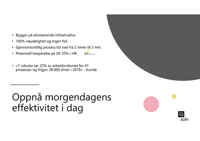 Digitalization and improvements with robot technology (RPA) | PPT