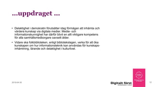 Digitaliseringsstrategin kort | PPT
