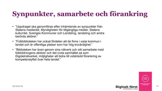 Digitaliseringsstrategin kort | PPT