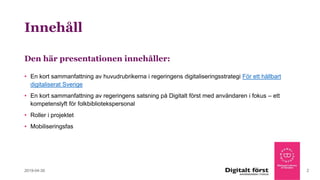 Digitaliseringsstrategin kort | PPT