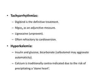 DIGITALIS GLYCOSIDE TOXICITY ED management | PPTX | Heart and ...
