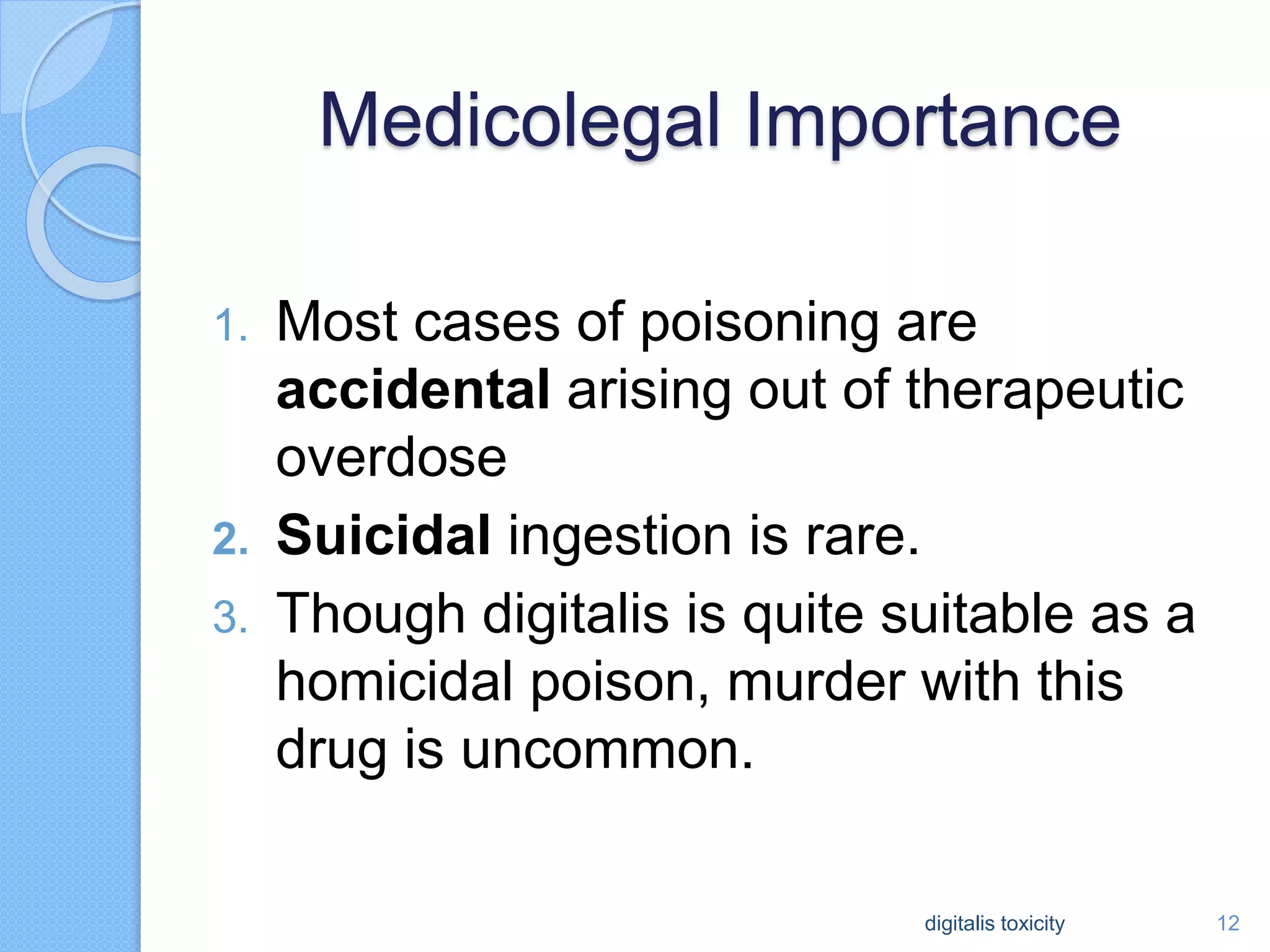 Digitalis Purpurea toxicity (cardiac poison) | PPTX