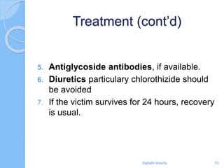Digitalis Purpurea toxicity (cardiac poison) | PPTX