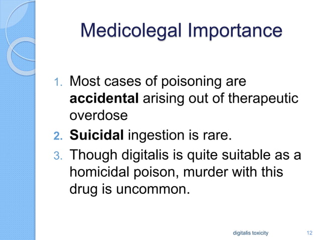 Digitalis Purpurea toxicity (cardiac poison) | PPTX | Heart and ...