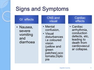 Digitalis Purpurea toxicity (cardiac poison) | PPTX