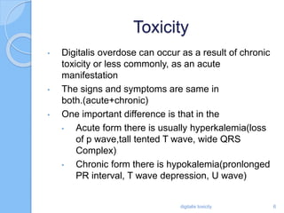 Digitalis Purpurea toxicity (cardiac poison) | PPTX