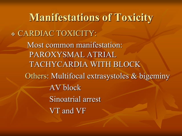 Digitalis toxicity vijay | PPT