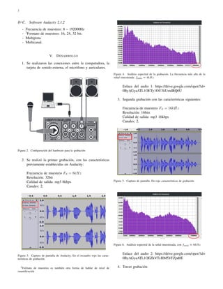 Digitalización de audio (practica) | PDF