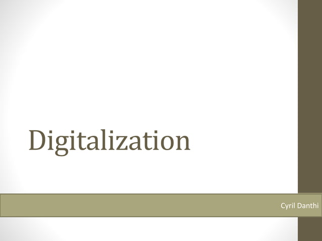 Digitalization | PPTX