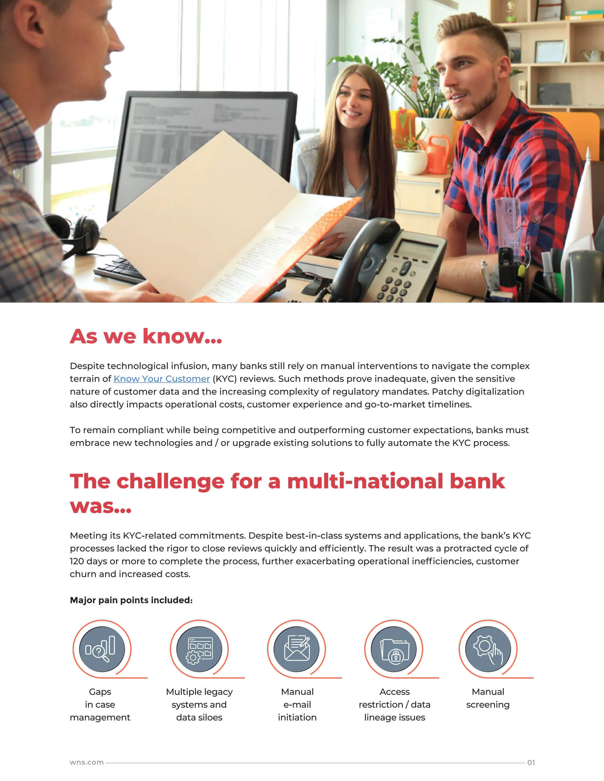 Digitizing Compliance to Accelerate Banking KYC | KYC Review Case Study 2024 | PDF