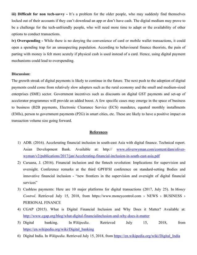 Digitalization and its impact on financial transactions in India | PDF