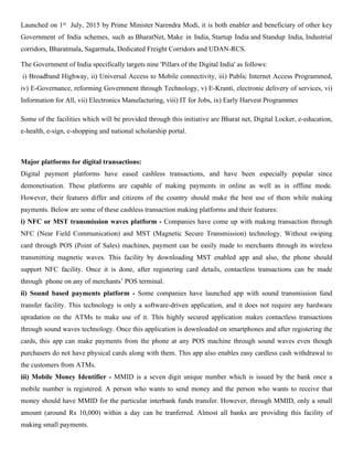 Digitalization and its impact on financial transactions in India | PDF