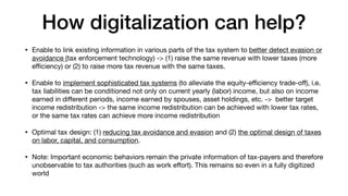 Digitalization and taxation | PDF