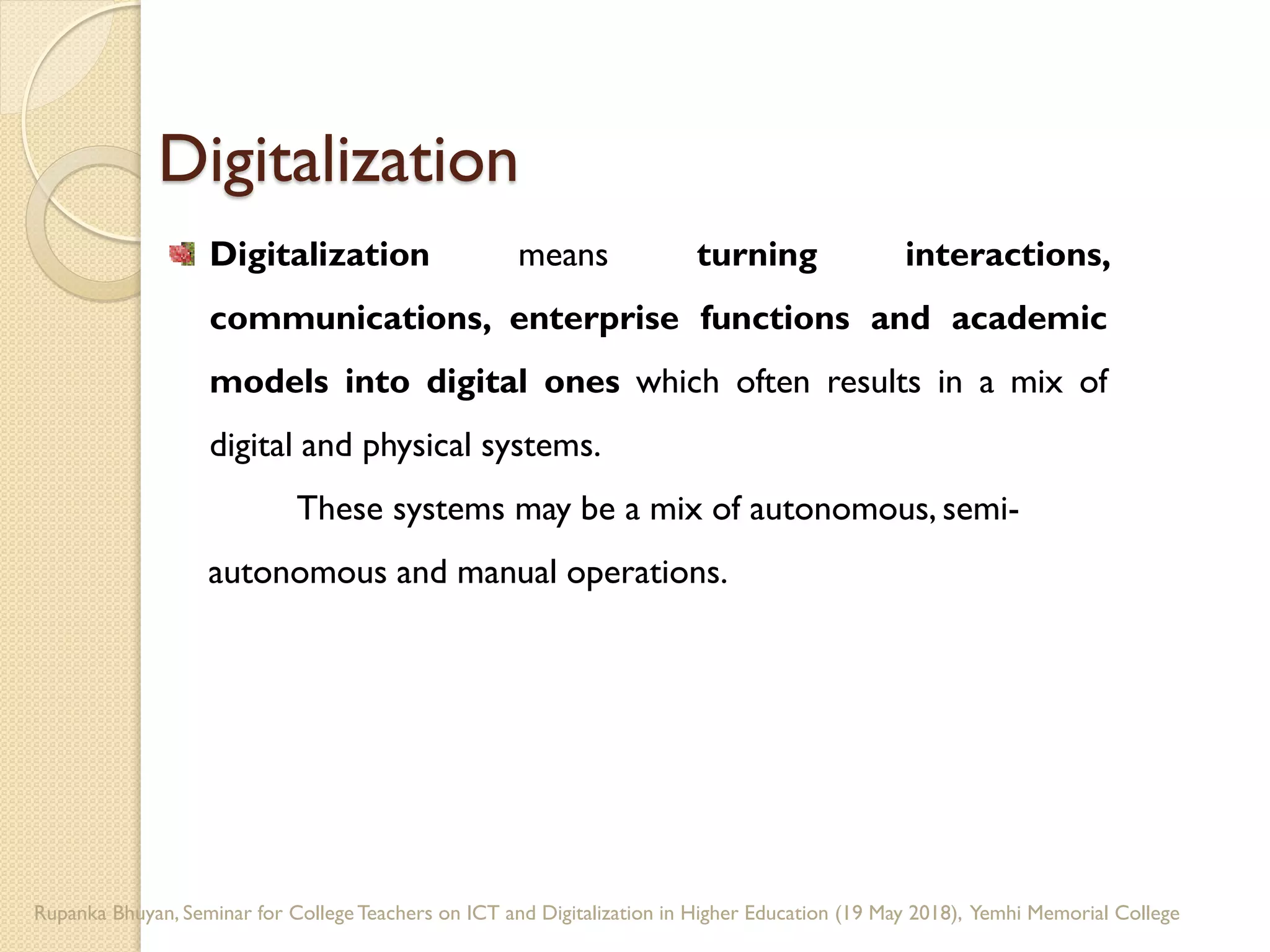 Digitalization in higher education | PDF