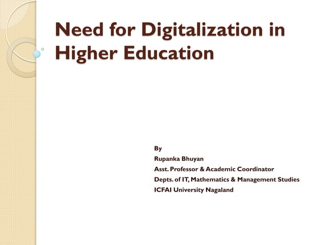 Digitalization in higher education | PDF | Computing | Technology & Computing