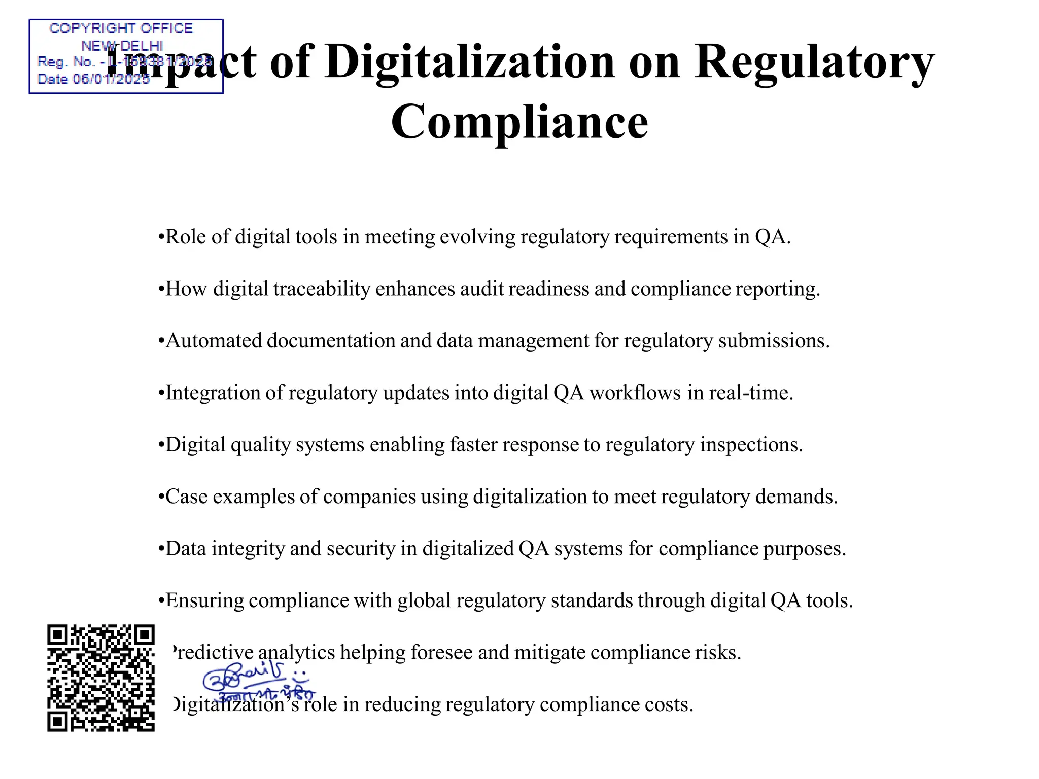 DIGITALIZATION IN QUALITY ASSURANCE.PPT. | PDF