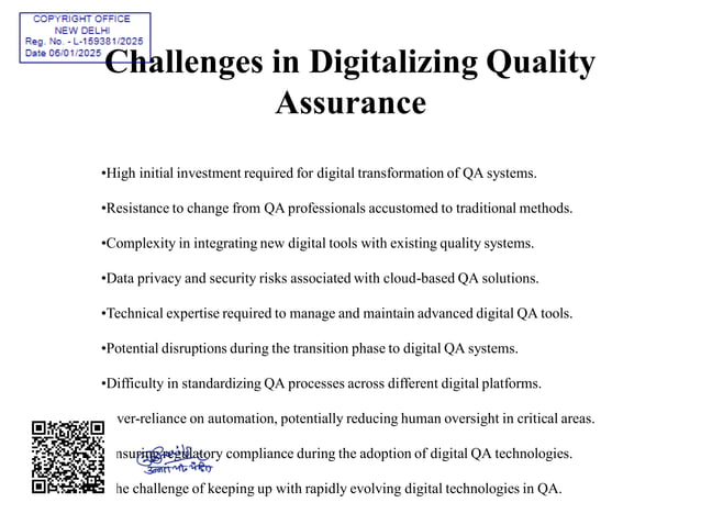 DIGITALIZATION IN QUALITY ASSURANCE.PPT. | PDF