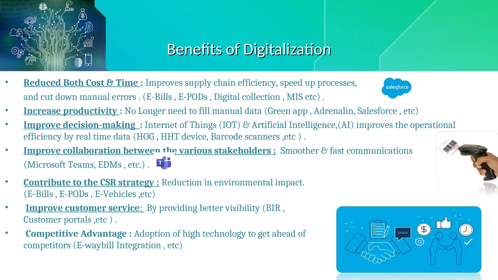 Digitalization in Supply Chain & logistics Service Provider (Arpit Jain ...
