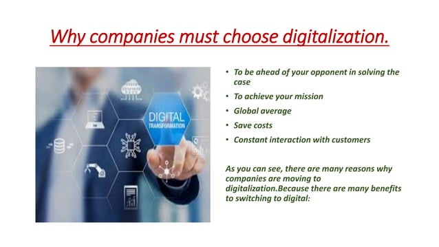 Digitalization of companies | PPTX