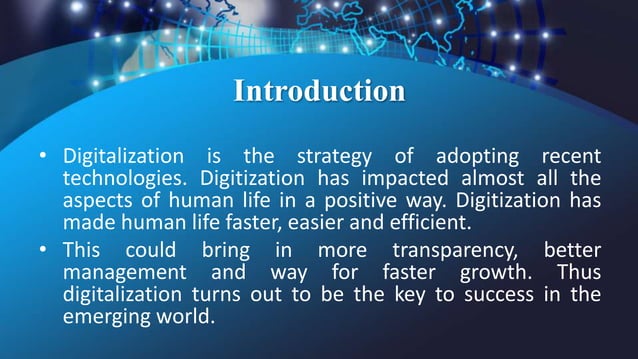 Digitalization of india 2020 | PPTX