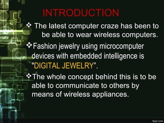 Digital jewellery ppt | PPT