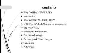 Digital jewellery ppt | PPT