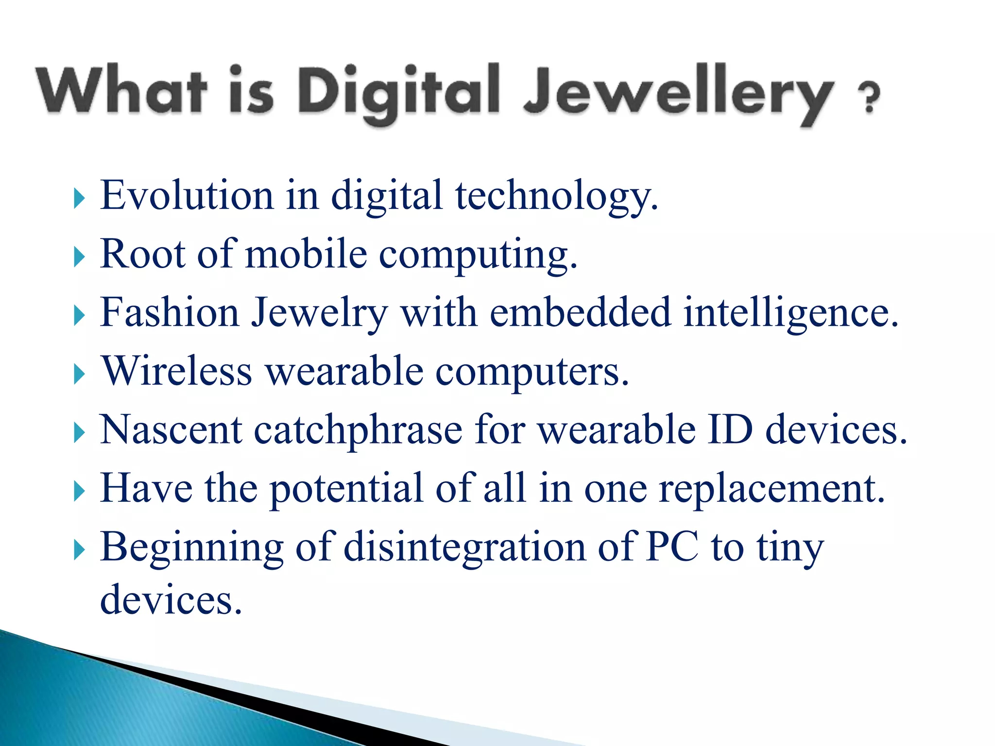 Presentation on Digital jewelry | PPTX