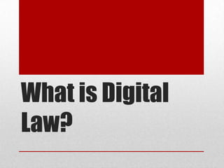 Digital law | PPTX