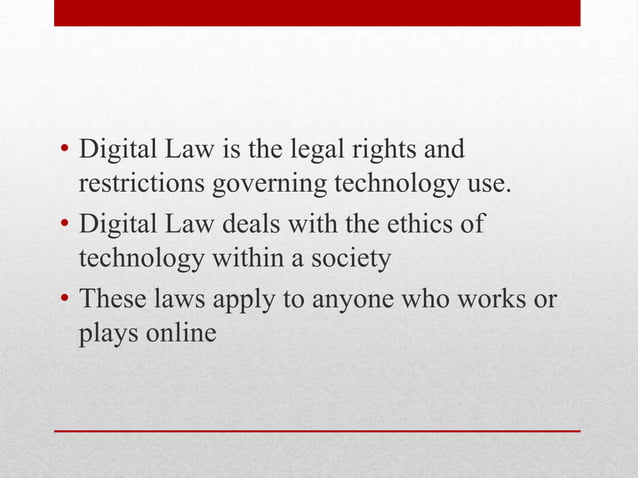 Digital law | PPT